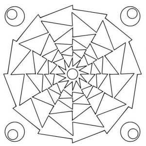Mandalas Fáciles para Hacer, Dibujar y Colorear ️ Sencillos