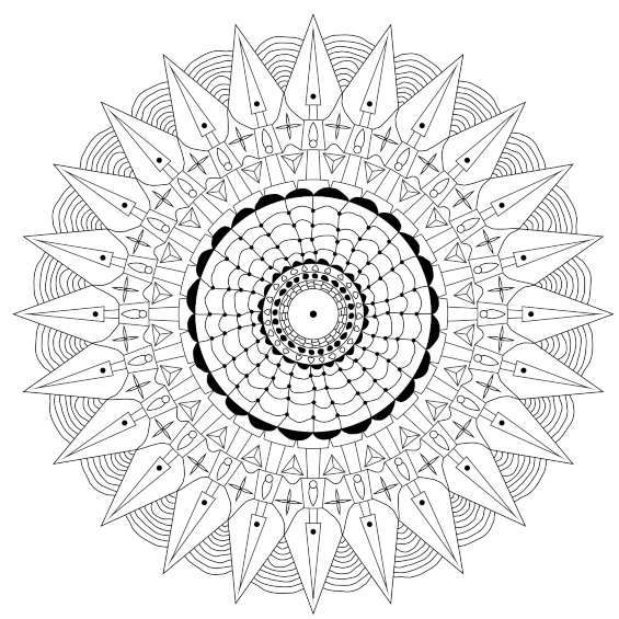 Mandalas Difíciles Para Colorear ️ Complejos y Detallados